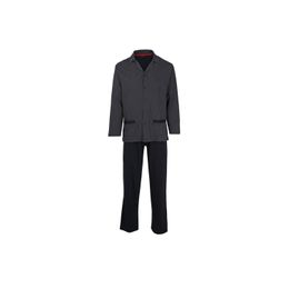 G&ouml;tzburg G&Ouml;TZBURG Herren Schlafanzug "Pyjama", Gr. L, blau, Obermaterial: 100% Baumwolle CO., Homewear-Sets