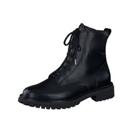 Paul Green Damen Schnürstiefelette "Paul Green Stiefelette Glattleder", Gr. 37,5, schwarz, Glattleder, Schuhe