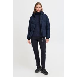 oxmo Damen Steppjacke "Steppjacke OXJuchena", blau, Gr. S, Obermaterial: 100% Polyester PES., Jacken