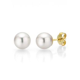Firetti Damen Paar Ohrstecker "Schmuck Geschenk Gold 375 Ohrschmuck Perle verschiedene Gr&ouml;&szlig;en", 9, Gelbgold 375 Perlen, gold, Gelbgold 375, Perlen,