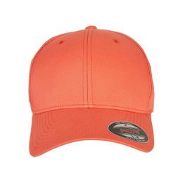 Flex Cap Flexfit "Flexfit Unisex Flexfit Combed", Gr. S/M, spicyorange, 63% Polyester, 34% Baumwolle, 3% Elasthan, unifarben, Caps