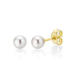 Firetti Damen Paar Ohrstecker "Schmuck Geschenk Gold 375 Ohrschmuck Perle verschiedene Gr&ouml;&szlig;en", 3, Gelbgold 375 Perlen, gold, Gelbgold 375, Perlen,