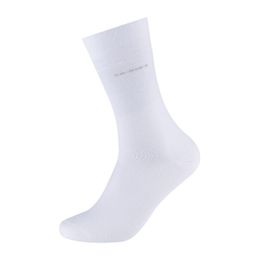 Camano Damen Socken "Socken 6er Pack", Gr. 35, wei&szlig;, 80% Baumwolle, 17% Polyamid, 3% Elasthan, uni, Socken