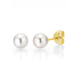 Firetti Damen Paar Ohrstecker "Schmuck Geschenk Gold 375 Ohrschmuck Perle verschiedene Gr&ouml;&szlig;en", 7, Gelbgold 375 Perlen, gold, Gelbgold 375, Perlen,