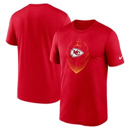 Nike Damen T-Shirt "Nike T-Shirt Kansas City Chiefs Nike SS Recycled Legend", rot, Gr. M, 100% Polyester, Shirts
