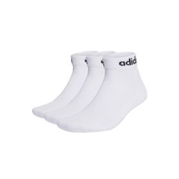 Herren Kurzsocken "Socken Linear Cushioned Ankle 3er Pack", adidas originals, Gr. 37, wei&szlig;, Obermaterial: 71% Baumwolle CO. 26% Polyester PES. 2%