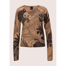 Madeleine Mode MADELEINE Damen Longpullover "Kaschmirpullover Kaschmirpullover mit V-Ausschnitt", bunt, Gr. 44, Obermaterial: 100% Kaschmir WS., Pullover