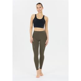 Endurance Damen Funktionstights "Lindysa", gr&uuml;n, Gr. 38, unifarben, 77% Polyamid, 23% Elasthan, Hosen, mit reflektierenden Elementen