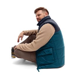 Maier Sports Herren Funktionsweste "Heatcore Vest M", blau, Gr. 56, 100% Polyester, Westen, warme Herren Weste windabweisend u. atmungsaktiv