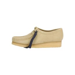 Clarks Damen Schn&uuml;rschuh "Wallabee Maple Suede", Gr. 39sand, Leder, Schuhe, mit unverwechslebarer Kreppsohle