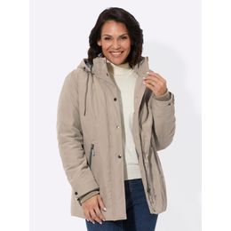 Casual Looks Damen Funktionsjacke, beige, Gr. 20, unifarben, 100% Polyester, Jacken