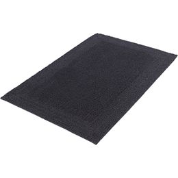 Badematte Kleine Wolke, H:17mm, grau, Baumwolle, Badematten, "Cotone, Badvorleger, Badezimmer Teppich", Badteppich, Uni Farben, reine Baumwolle,
