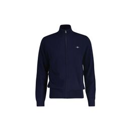 Gant Herren Sweatshirt "Strickjacke EXTRAFINE LAMBSWOOL ZIP CARDIGAN", blau, Gr. 4XL, Obermaterial: 90% Wolle NZW. 10% Polyamid PA., Sweatshirts