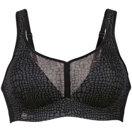 Anita active Damen Sport-BH "Air Control Deltapad", Gr. 95, grau, Netz, Obermaterial: 49% Polyamid, 39% Polyester, 12% Elasthan, Mesh, Netz,