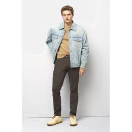MEYER Herren Chinos "M5 Move 2-6502", braun, Gr. 36, unifarben, 54% Baumwolle, 44% Polyester, 2% Elasthan, Hosen, M5 Move im Jersey-Look