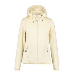 Icepeak Damen Strickfleecejacke "D STRICKFLEECEJACKE ADRIAN", beige, Gr. XXXL, Strick, Obermaterial: 100% Polyester, Jacken, W&auml;rmend & schnell