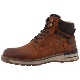 Mustang Shoes Herren Winterboots "Maril", Gr. 44, braun, Lederimitat, Textil, Schuhe, Workerboots, Schn&uuml;rboots mit TEX-Ausstattung