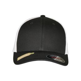 Flexfit Damen Flex Cap "Flexfit Trucker Flexfit Trucker Recycled Mesh"schwarz, wei&szlig;, Gr. L, unifarben, 100% Baumwolle, Caps