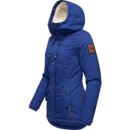 Marikoo Damen Winterjacke "Bikoo", blau, Gr. S, Oberstoff: 100% Baumwolle; Futter: 100% Polyester; Wattierung: 100% Polyester; &Auml;rmelfutter: 100%