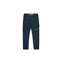 Damen Cargohose "Petrol Patch Pant", blau, Gr. 30, Alpha Industries, Obermaterial: 98% Baumwolle, 2% Elastan; Futter: 100% Baumwolle, Hosen
