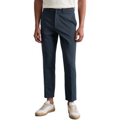 Marc O'Polo MARC O'POLO Herren Jerseyhose "aus elastischem Bio-Baumwoll-Mix", blau, Gr. L, unifarben, Obermaterial: 68% Baumwolle, 17% Polyester, 15% Elasthan,