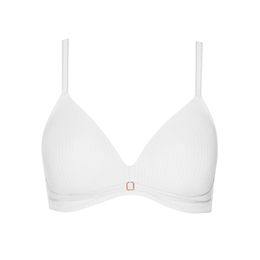 LISCA Damen Schalen-BH "Schalen BH ohne B&uuml;gel Laura", Gr. 100, wei&szlig;, Stoff, Obermaterial: 75% Polyamid PA. 25% Elasthan EL., BHs