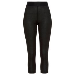 Vivance ACTIVE Damen Leggings, Gr. 36, schwarz, Single Jersey, Obermaterial: 78% Viskose, 17% Wolle, 5% Elasthan, unifarben, Basic, Hosen, mit 17%
