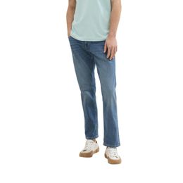 Tom Tailor Herren Straight-Jeans "MARVIN", blau, Gr. 32, unifarben, Denim/Jeans, Obermaterial: 98% Baumwolle, 2% Elasthan, Jeans, im Five-Pocket Style