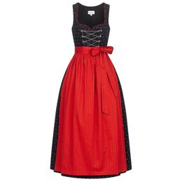 Nübler NÜBLER Damen Dirndl "Dirndl lang Thea", schwarz, Gr. 44, Obermaterial: 100% Baumwolle CO., Kleider