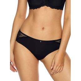 Viania Damen Brasilslip "Damen Brasil Slip Leni", Gr. 40, schwarz, Stoff, Obermaterial: 78% Polyamid PA. 13% Elasthan EL. 9% Baumwolle CO., Unterhosen