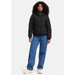 Winterjacke Marikoo "Nayanaa", Damen, Gr. XL, schwarz, Obermaterial: 100% Polyester, Innenseite: 100% Polyester, Jacken Winterjacke, mit abnehmbarer Kapuze