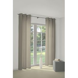 Vorhang WIRTH, B:132cm H:145cm, gr&uuml;n, Jacquard, Polyester, Wohnzimmer, Gardinen, "Umea"