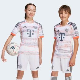 Jungen Fußballtrikot "FCB A JSY Y", weiß, Gr. 128, adidas Performance, Obermaterial: 100% Polyester, Trikots