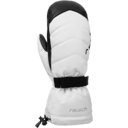Reusch Damen F&auml;ustlinge "Nadia R-TEX XT Mitten", schwarz-wei&szlig;, Gr. 7, mehrfarbig, 75% Polyester, 20% Ziegenleder, Handschuhe, extra warm, wasserdicht