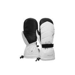 Reusch Damen F&auml;ustlinge "Nadia R-TEX XT Mitten", schwarz-wei&szlig;, Gr. 6,5, mehrfarbig, 75% Polyester, 20% Ziegenleder, Handschuhe, extra warm,