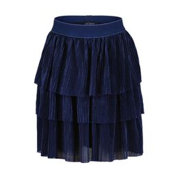 Blue Seven M&auml;dchen Volantrock, blau, Gr. 110, unifarben, Jersey, Obermaterial: 100% Polyester, R&ouml;cke