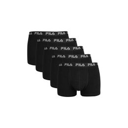 Fila Herren Boxershorts "Boxershort 5er Pack", Gr. XL, schwarz, Obermaterial: 95% Baumwolle CO. 5% Elasthan EL., Unterhosen