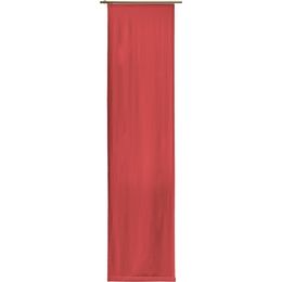 Schiebegardine WIRTH, B:57cm H:225cm, rot, Jacquard, Baumwolle, Polyester, Wohnzimmer, Gardinen, "Newbury", Ohne Befestigungszubeh&ouml;r, Breite: 57 cm