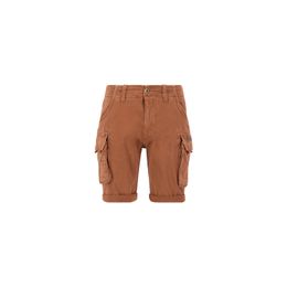 Herren Shorts "Crew Short", braun, Gr. 32, Alpha Industries, Obermaterial: 98% Baumwolle, 2% Elastan; Futter: 100% Baumwolle, Hosen