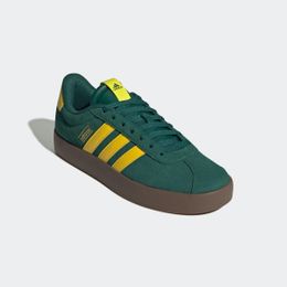 Herren Sneaker "VL COURT 3.0", adidas Sportswear, Gr. 42,5, gelb, Leder, Synthetik, Schuhe, inspiriert vom Design des adidas samba
