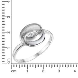 Vivance Damen Fingerring "925-Sterling Silber rhodiniert", 052 (16,6), Silber 925 (Sterlingsilber), wei&szlig;, Silber 925 (Sterlingsilber), Fingerringe