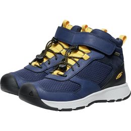 Keen Kinder Wanderschuh "SKUA MID WP", Gr. 39, blau, Leder, Synthetik, Schuhe, wasserdicht