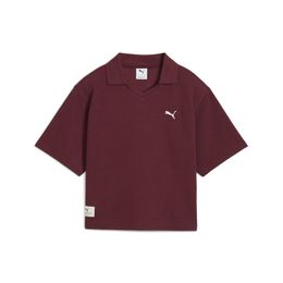 Puma Damen Poloshirt "Puma Class Relaxed Polo Damen", rot, Gr. M, clean, 60% Baumwolle, 40% Polyester, Shirts
