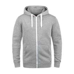 !Solid SOLID Herren Kapuzensweatjacke "Kapuzensweatjacke SDOlli", grau, Gr. XL, Obermaterial: 80% Polyester PES. 20% Baumwolle CO., Sweatjacken