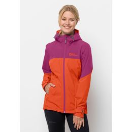 Jack Wolfskin Damen Outdoorjacke "WEILTAL 2L JKT W"vibrant, orange, Gr. XS, OBERSTOFF 100% POLYESTER 1.FUTTER 100% POLYESTER 2.FUTTER 100% POLYESTER,