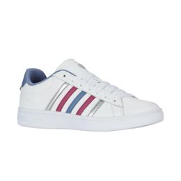 K-Swiss Damen Sneaker "Court Tiebreak II", Gr. 38, wei&szlig;, Leder, Schuhe