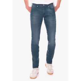 Herren Slim-fit-Jeans "700/11", blau, Gr. 32, Le Temps Des Cerises, unifarben, 94% Baumwolle, 6% Elasthan, Jeans, mit bequemem Regular Fit-Schnitt