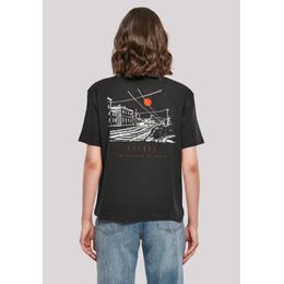 F4NT4STIC Damen T-Shirt "Escape Discover the World Town Train Station", schwarz, Gr. L, Obermaterial: 100% Baumwolle, Shirts, Premium Qualität,