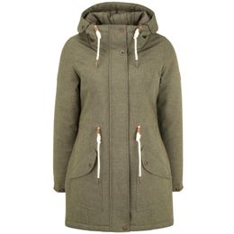 oxmo Damen Langmantel "Parka OXMelly", gr&uuml;n, Gr. L, Obermaterial: 100% Polyester PES., M&auml;ntel