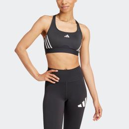 Damen Sport-BH "PWRCT 3S BRA", adidas Performance, Gr. S, schwarz, Obermaterial: 89% Polyester, 11% Elasthan, BHs